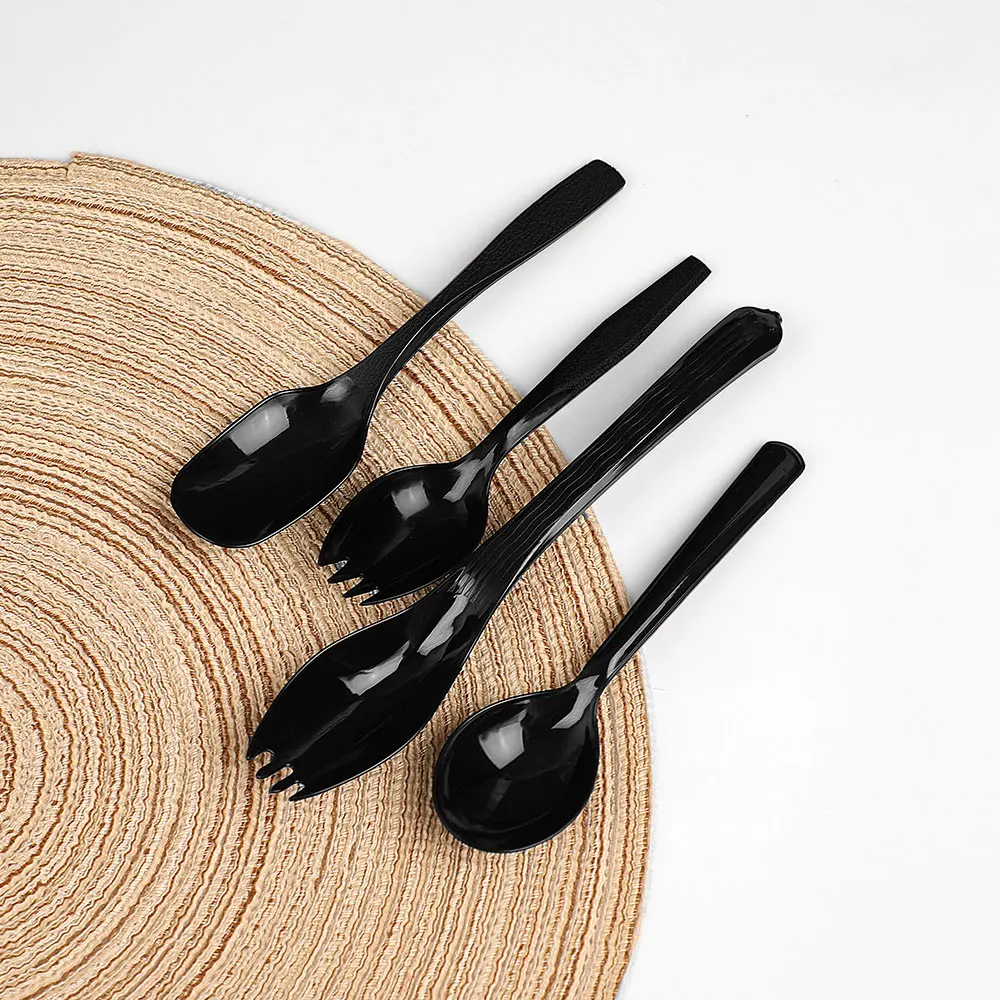 Colorful Disposable PP Plastic Soup Spoons for Fast Food