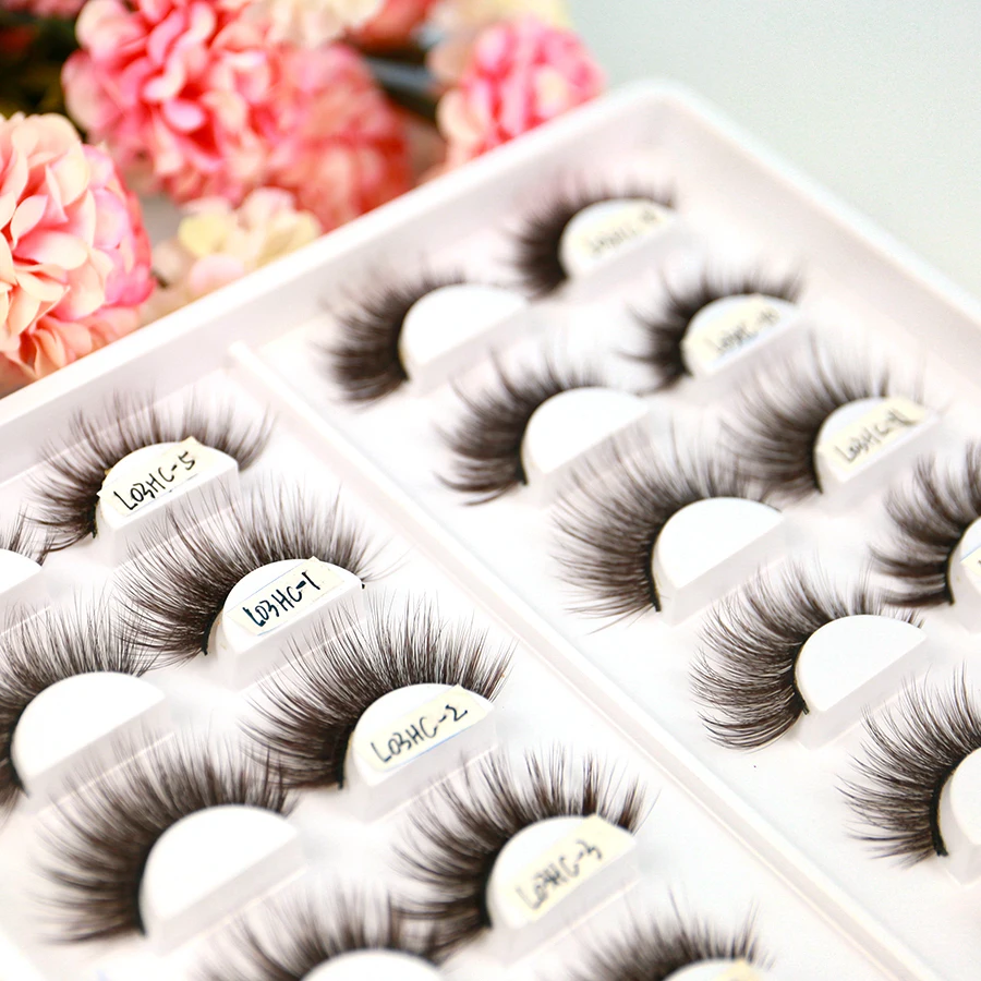 Manufacturer Price Custom Packaging Box Eyelashes Brown Synthetic ...