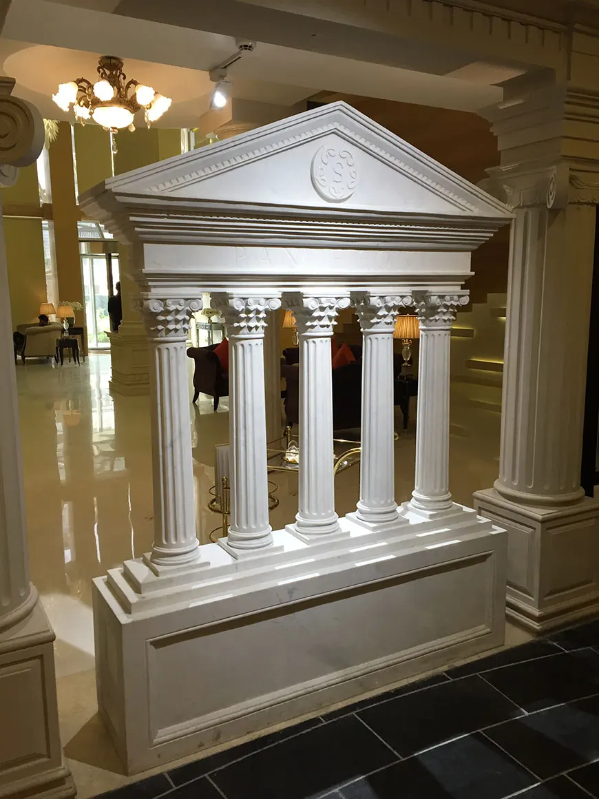 DTH Stone Natural Stone Marble Column Roman Pillar Mold