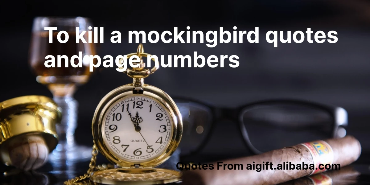 To Kill a Mockingbird Quotes with Page Numbers