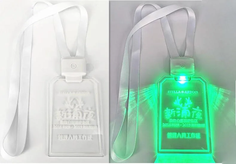 Remote Control Led Nylon Lanyard With Id Card Holder - Buy Led Nylon ...