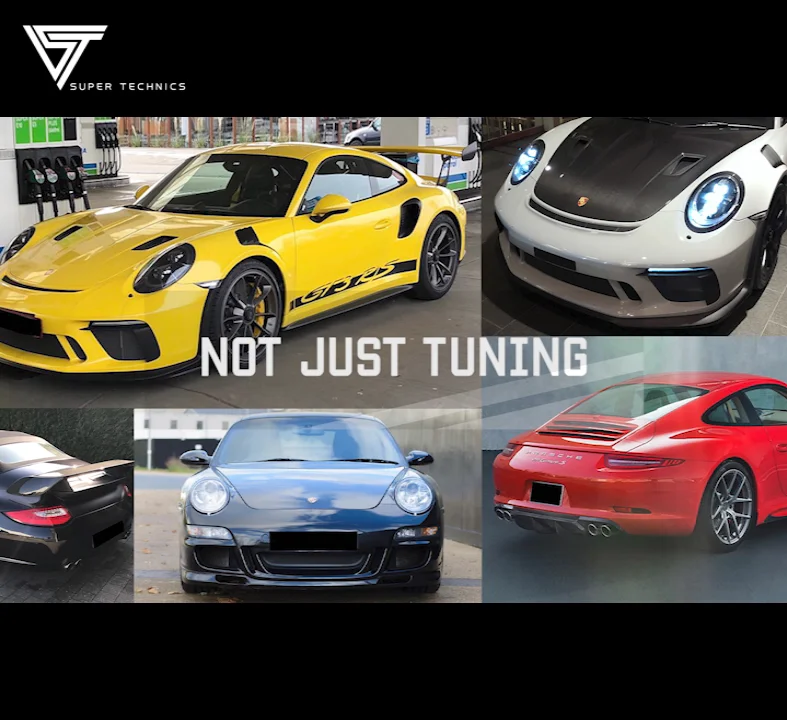 Tech Style Glass Fiber Frp Body Kits For Porsche Carrera 911 996 Turbo ...