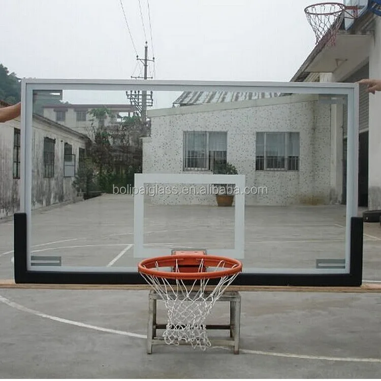Aluminum Frame Basketball Backboard with 12mm Tempered Glass
