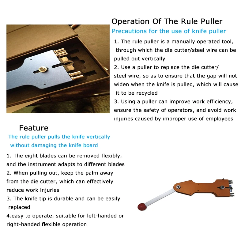 Manual Hand Operated Die-Cutting Blade Making Rule Puller