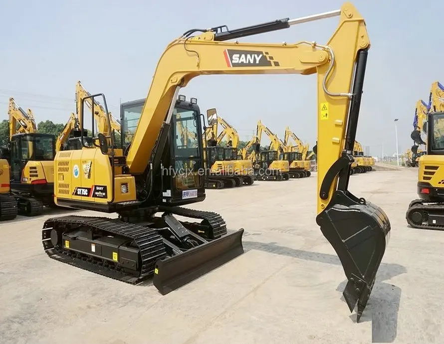 Crawler Excavator 7ton Used Excavator Sy75c Hydraulic Excavator For ...