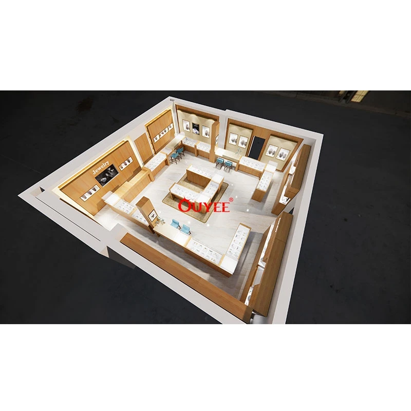 Customized Jewelry Store Showcase Names Design Display