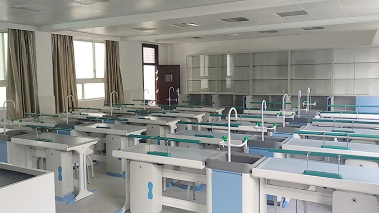 University Lab Biological Tables & Chairs - Wood & Aluminum