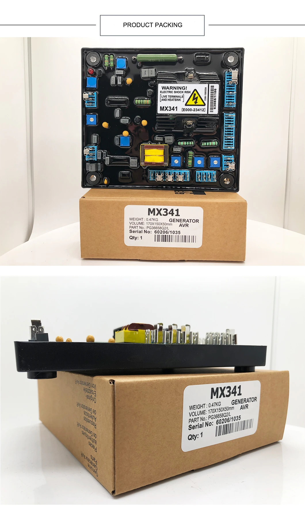 Guangling Newage Avr Model Mx341 - Reliable Voltage Regulation