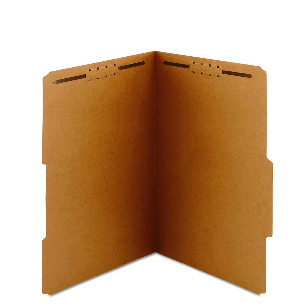 Kraft Fastener Folder 10% Recycled Guide Height Reinforced 2/5-cut ...