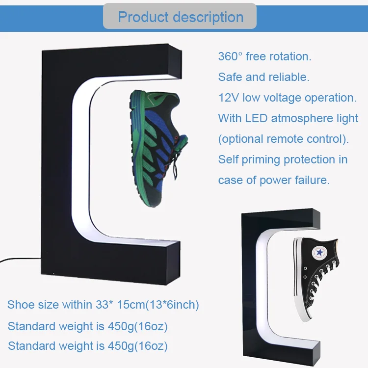 Men's Casual Shoes Magnetic Floating Led Lighting Levitating Shoe ...