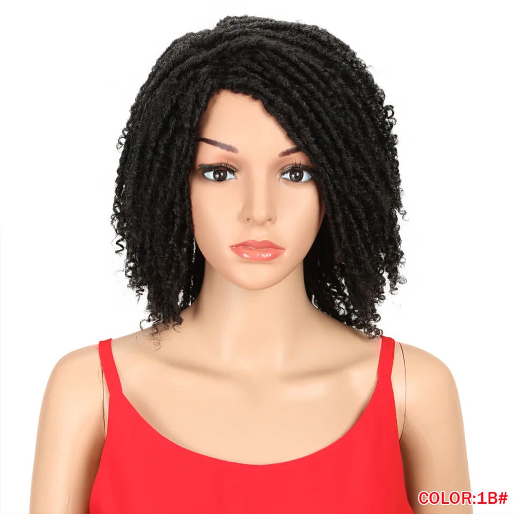 Perruque Naturelle Mixte Courte Au Crochet,Faux Locs,Pour Homme ...