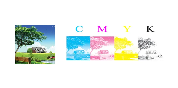 CMYK Printing Effect Stamp - Rectangle Flash Stamp for Office Use ...