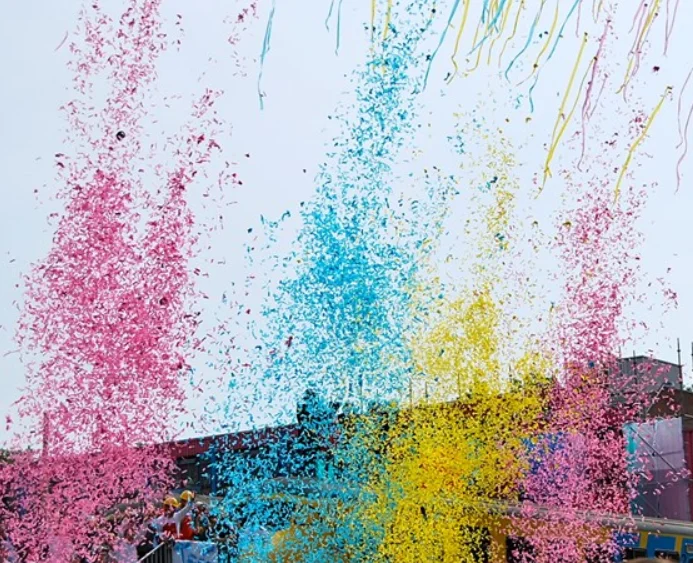 Large Co2 Confettis Paper Blower Dmx Launcher Rainbow Stage Streamer ...