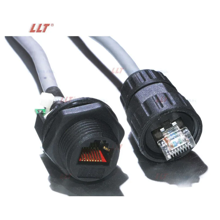Underwater & Outdoor Ip67 Waterproof 8p 8c Rj45 Ethernet Connector ...