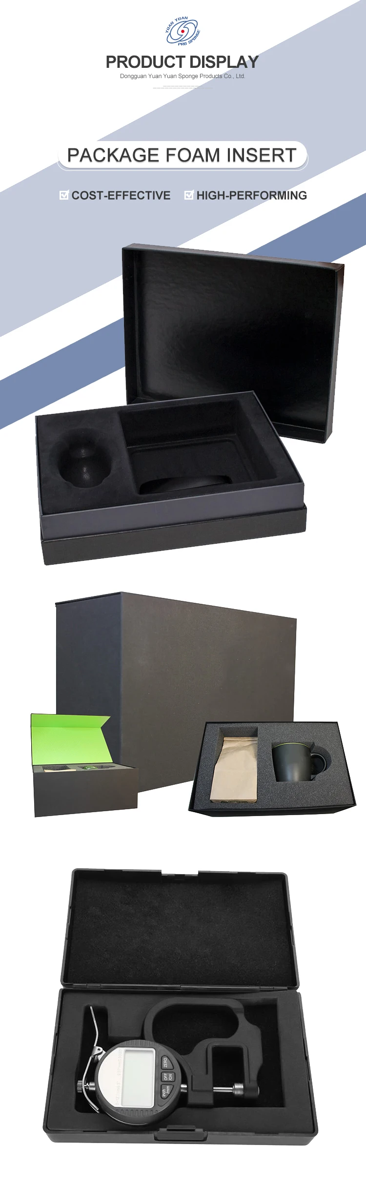 High Quality Medium Density Custom Foam Insert Foam Insert Die Cut ...