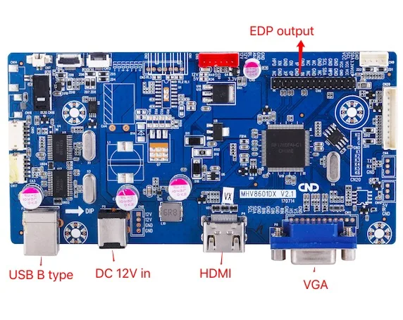 Lcd Edp Ad Controller Board With Hdm I/vga For Touch Panel Display ...