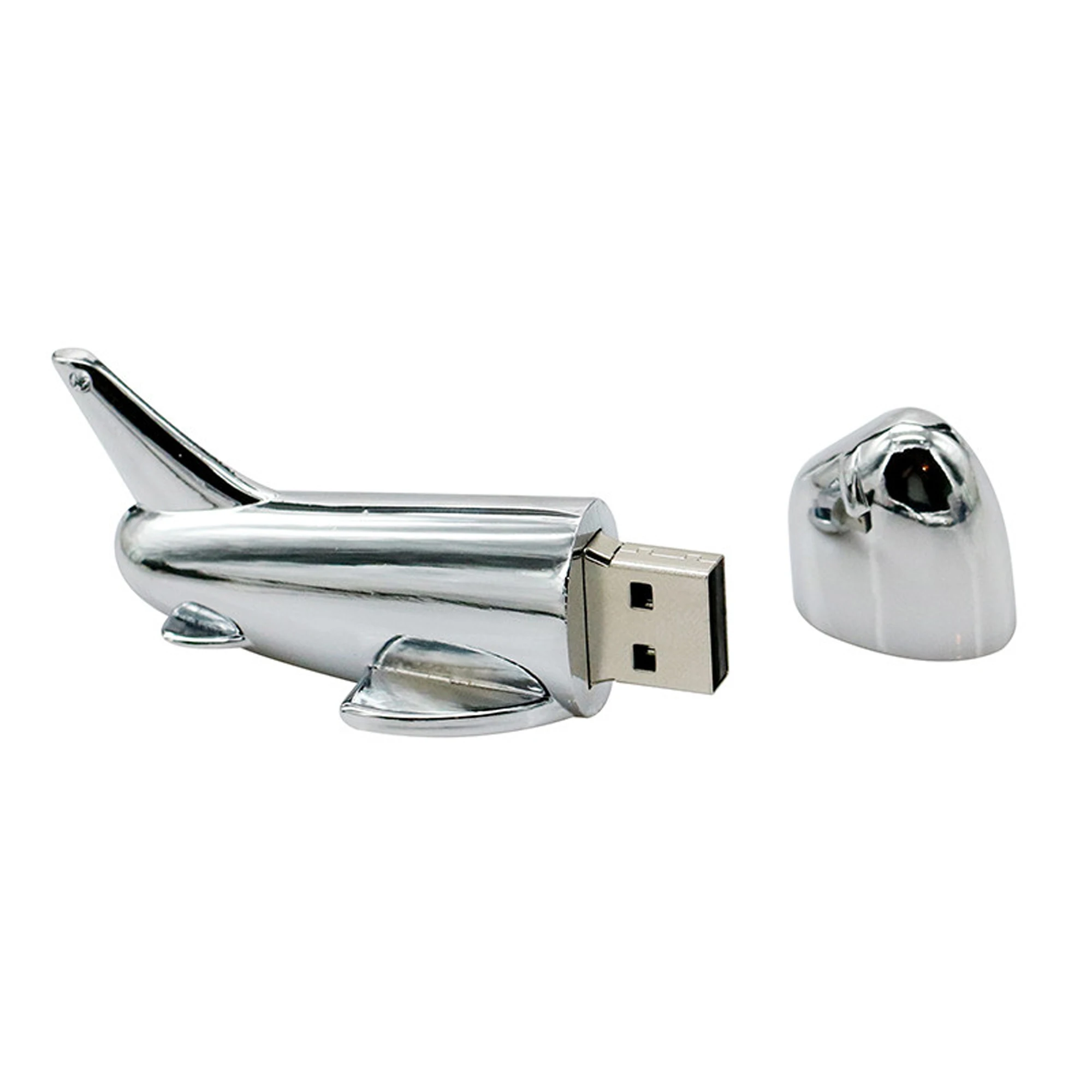 64GB Metal Airplane USB Flash Drive with Free Logo Engraving
