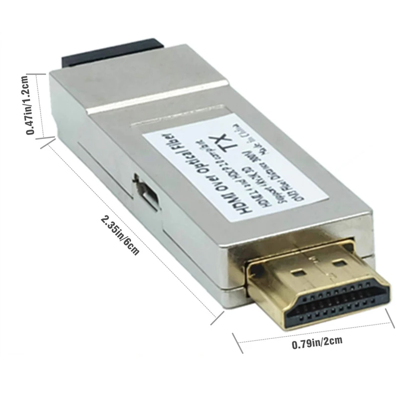 HDMI Fiber Extender - 4K Mini HDMI over Fiber Optic Converter