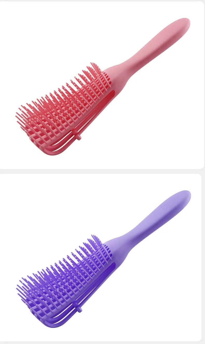 Women's Hair Detangling Brush Plastic Magic Vented Eight Rows Octopus ...