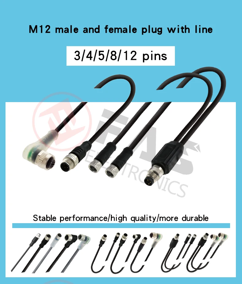4 Pin Din Aviation Connector Rear View Mdvr Camera M12 4 Pin Male To ...