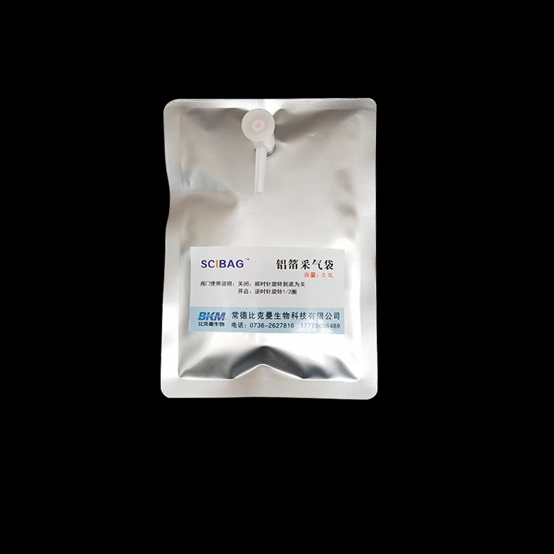 0.5L-15L Multi-Layer Aluminum Foil Gas Sampling Bag with Valve for Lab Use