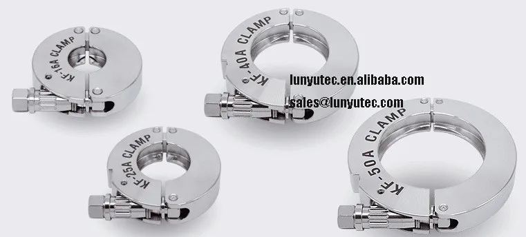 KF Vacuum Clamps High Tension with Lock SS304 for Semiconductors