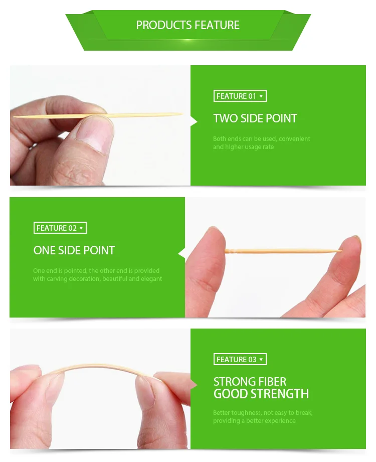 Wholesale Disposable Opp Wrap Package Cover Bamboo Toothpick - Buy ...