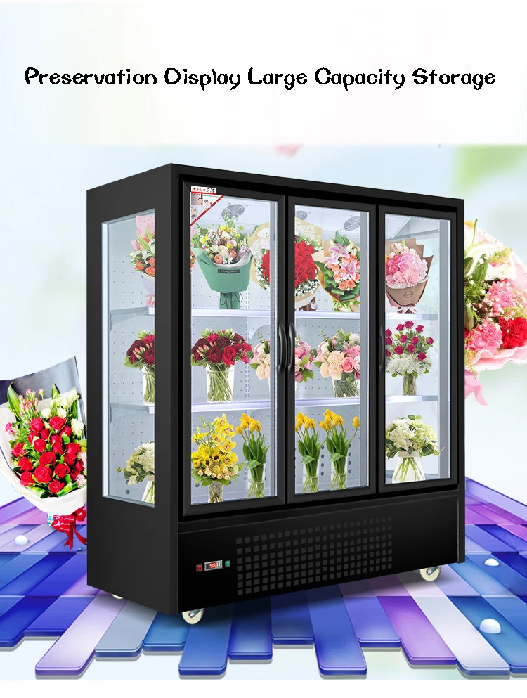 2022 Luxury New Style High Quality Upright Fresh Flower Display Air ...