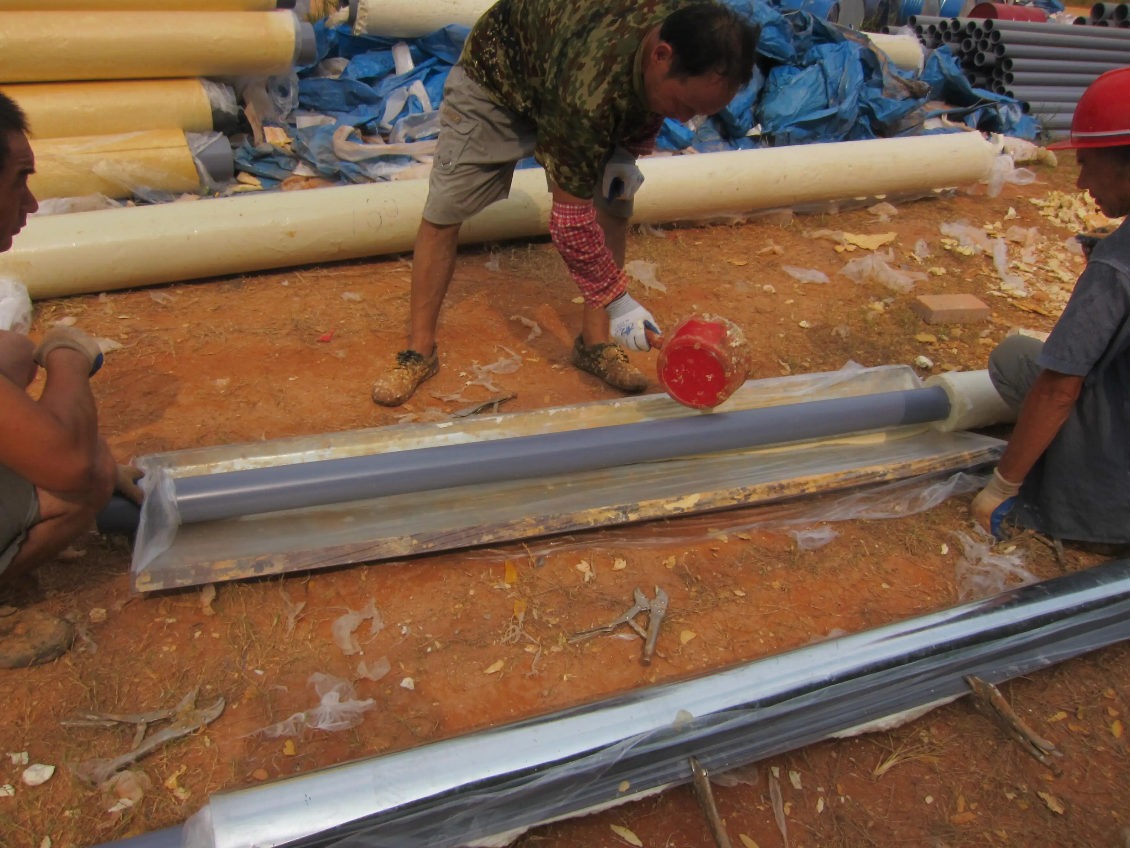 Custom-made Cpvc Hot Water Pipes With Insulation In School Hospitals ...