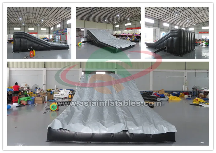 Inflatable Landing Airbag for FMX BMX , Inflatable Freestyle Jump Stunt Airbag With Ramp ...