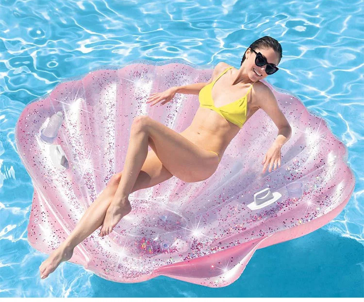 Durable PVC Inflatable Seashell Float - Perfect for Swimming