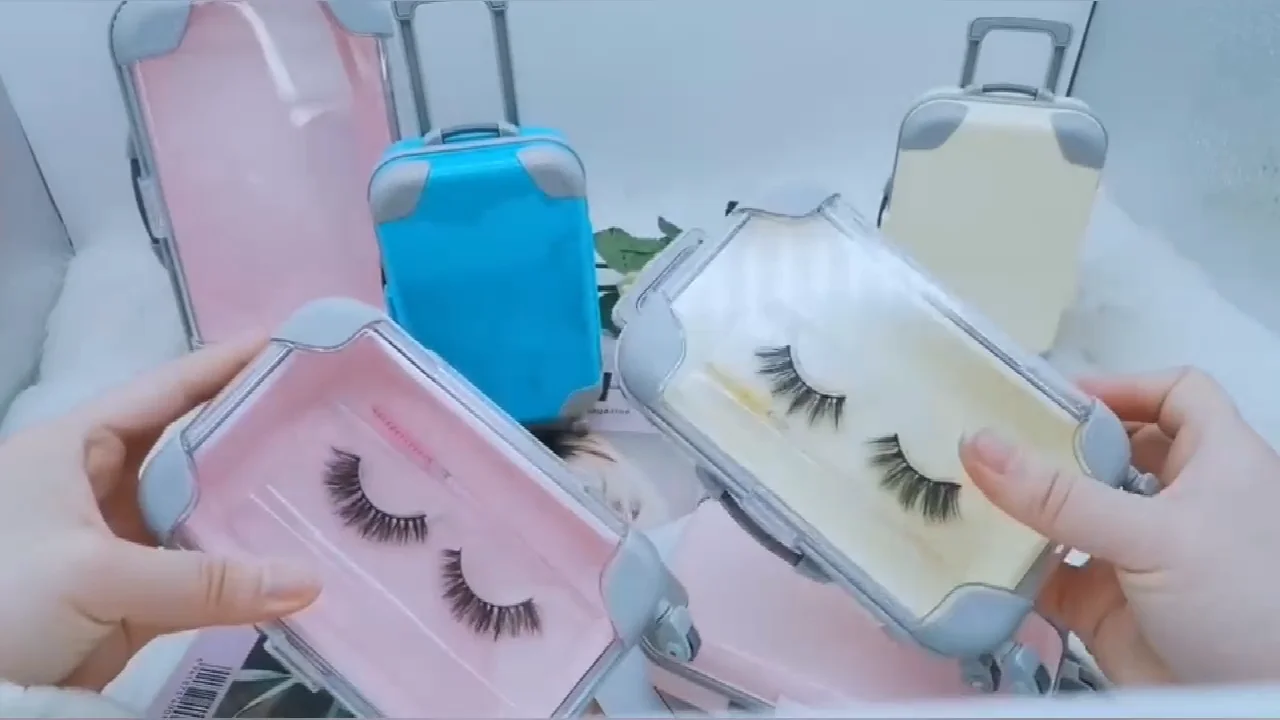Wholesale Empty Eyelash Travel Case Mini Lash Suit Case Storage Box ...