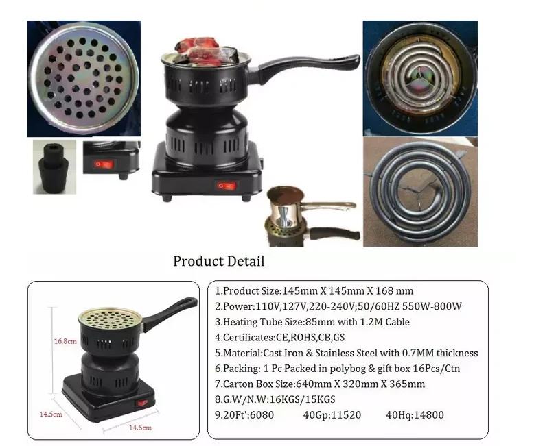 Tyler Smoking Hookah Shisha Heater Stove New Arrival Coal Burner ...
