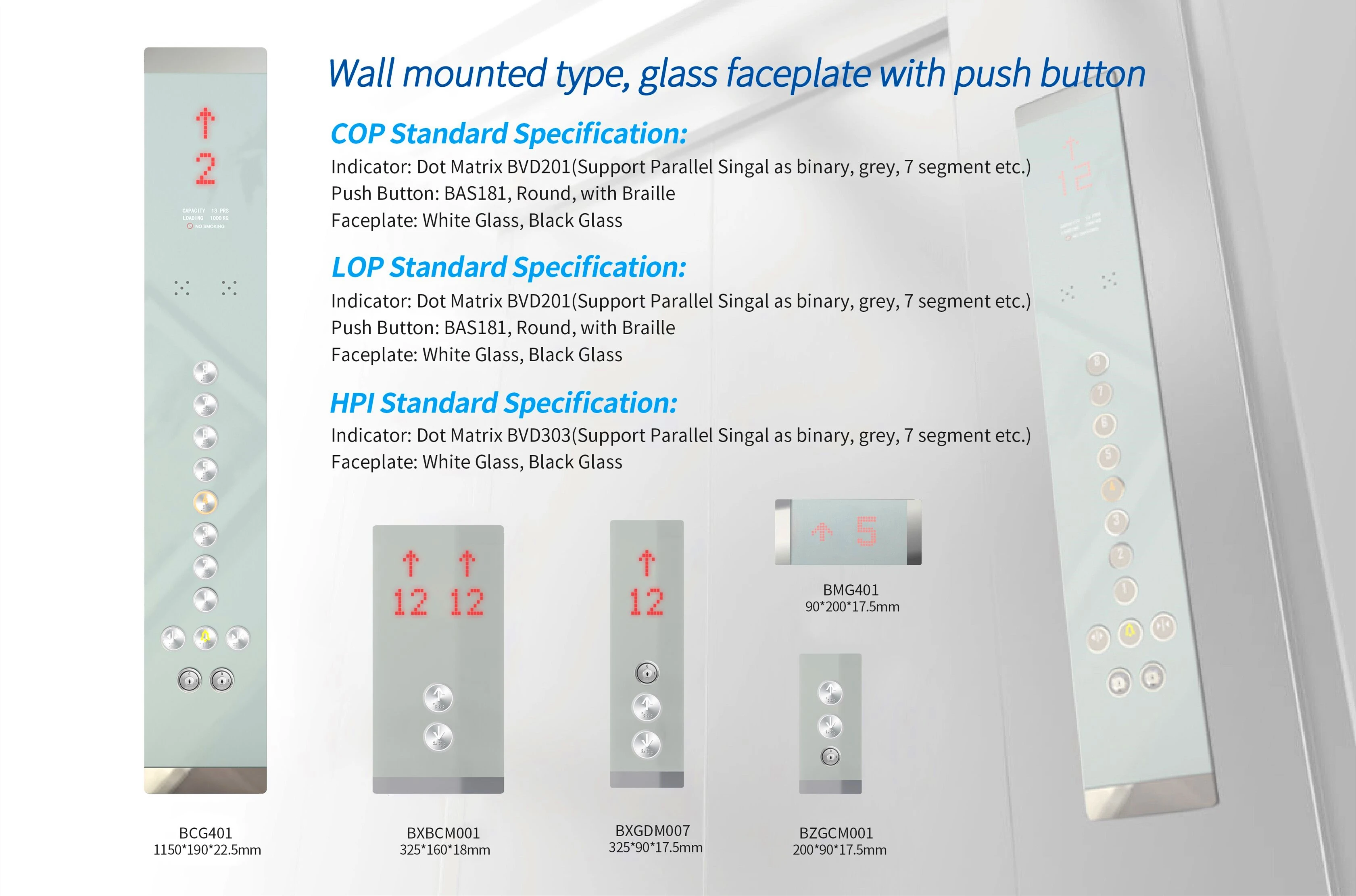 Elevator Electric Parts - Surface Mounted Operation Panel