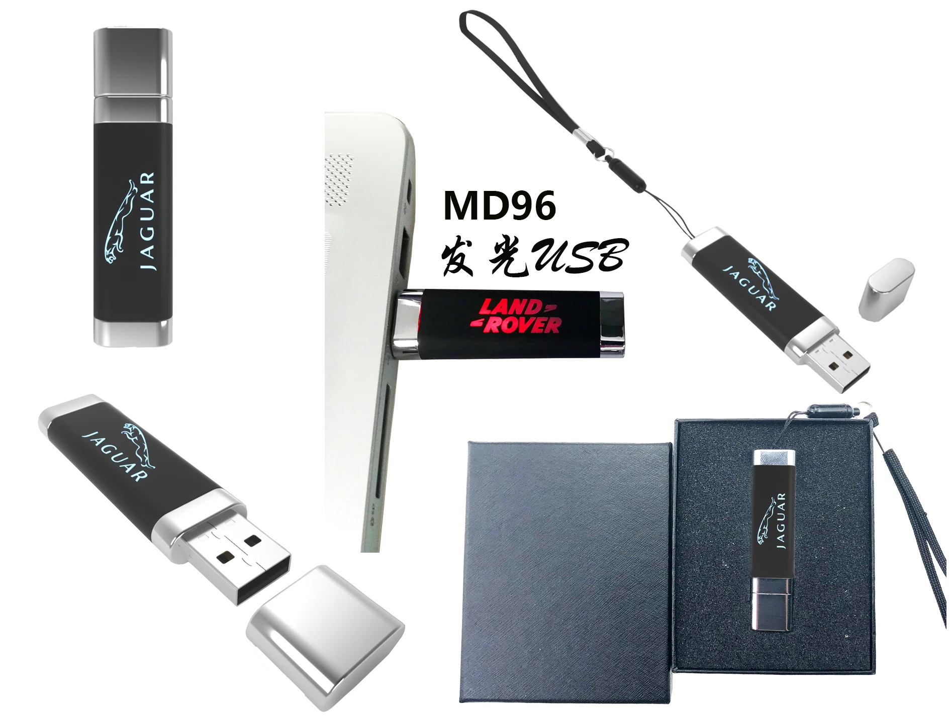 Crystal Usb Flash Drive New Designer Flash Led 2.0 3.0 16gb Led Light ...