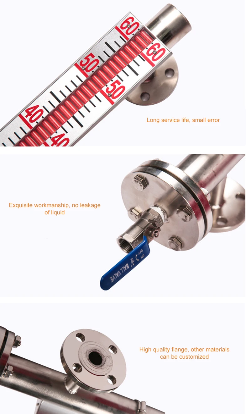 Top-mounted Sight Glass Pipe for Diesel Fuel Oil Tank Level Gauge