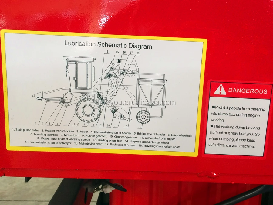 8 Row Small Header Space Maize Combine Harvester For Corn - Buy Maize ...