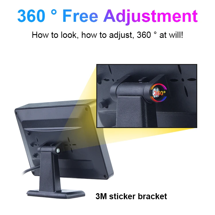 4.3 Inch LCD Mini TV with Backup Camera - BETOPTEK