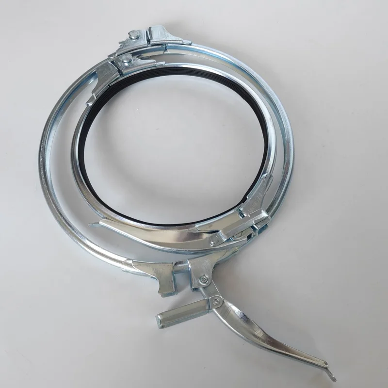Tube Clamp Pipe Clamp with Black Rubber Insert - Durable & Efficient