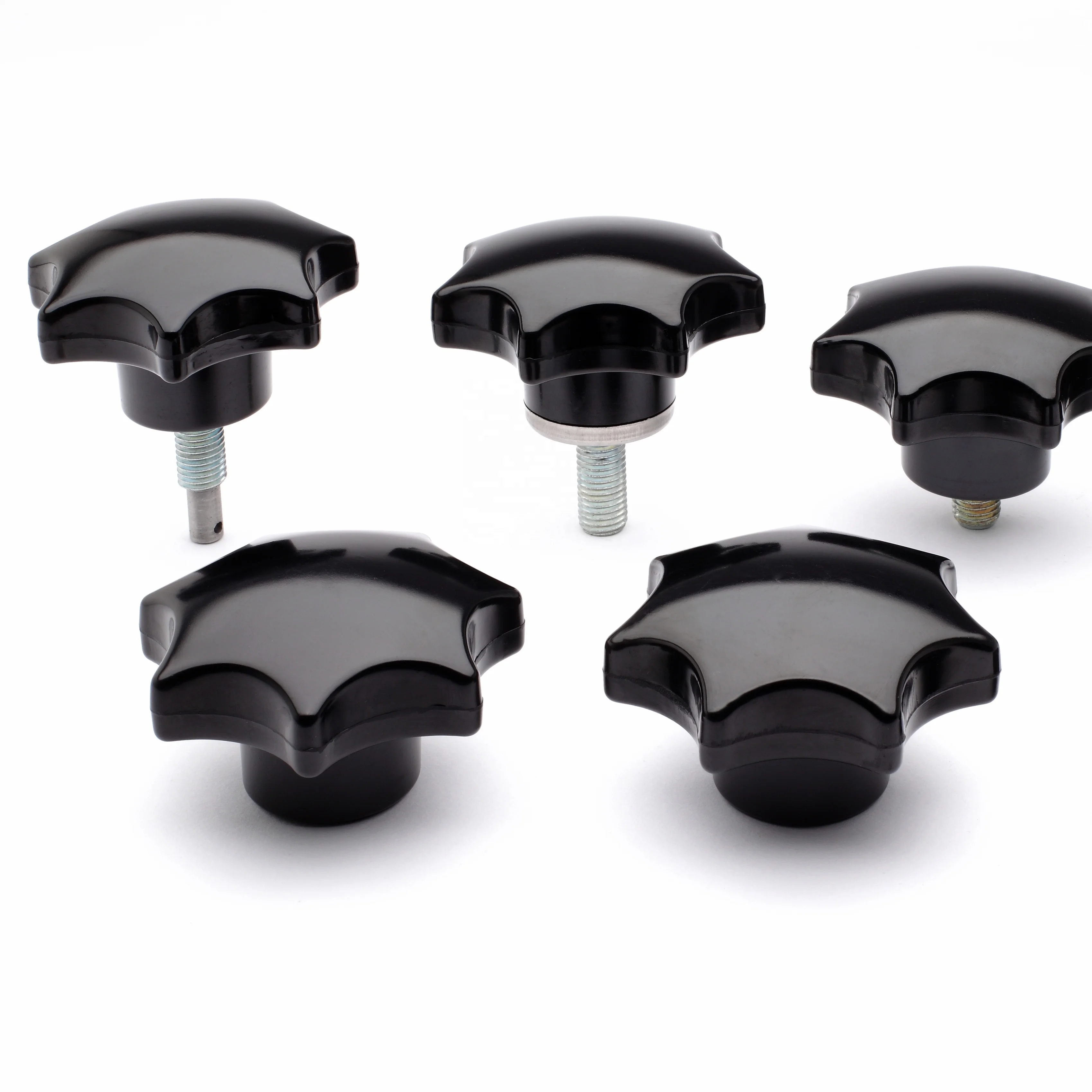 Quality Safety Plastic Hand Screw Knob Solid Phenolic Plastic Five Lobe Knobs - Buy Plastic Five ...