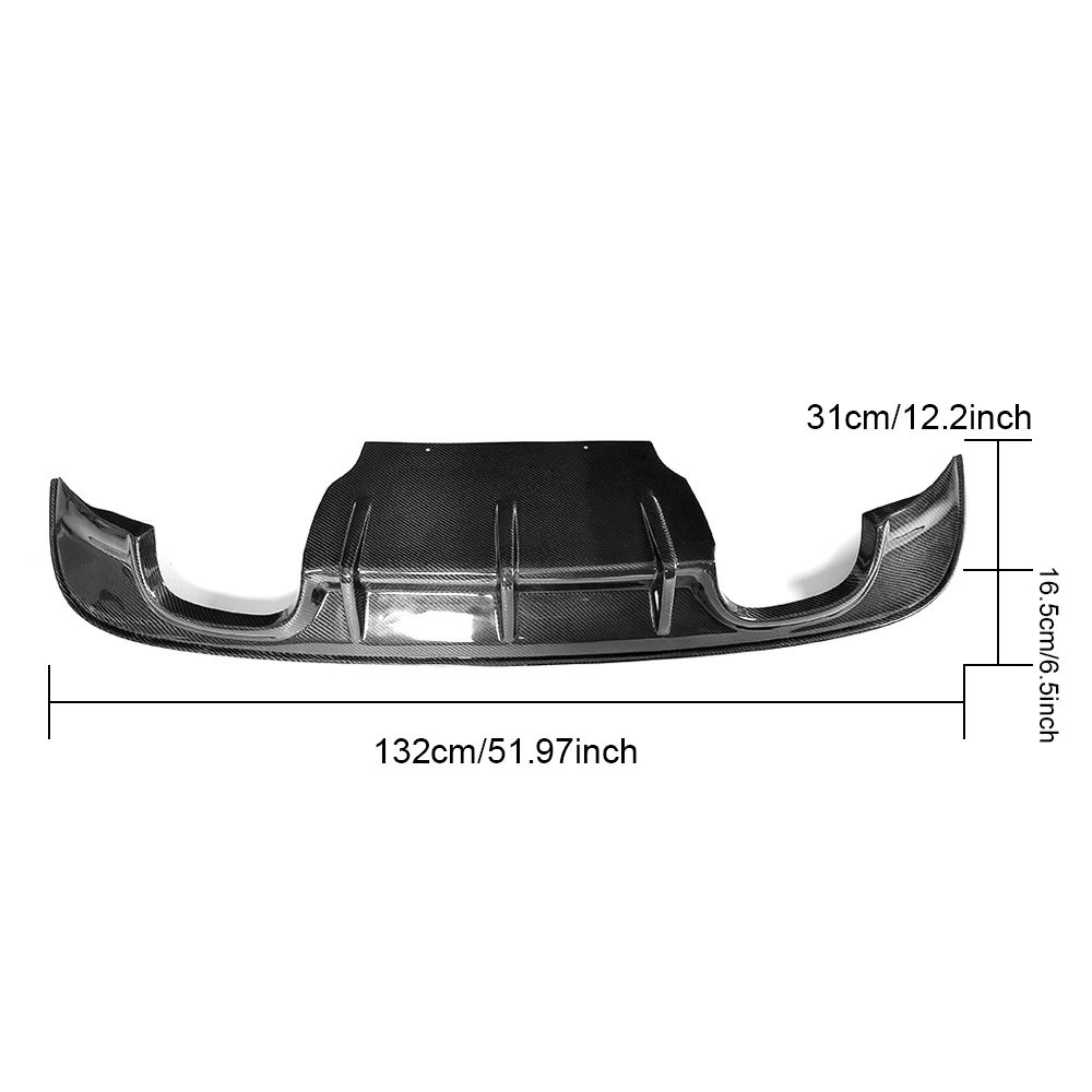 JCSPORTLINE Carbon Fiber Rear Bumper Diffuser for Jaguar XE