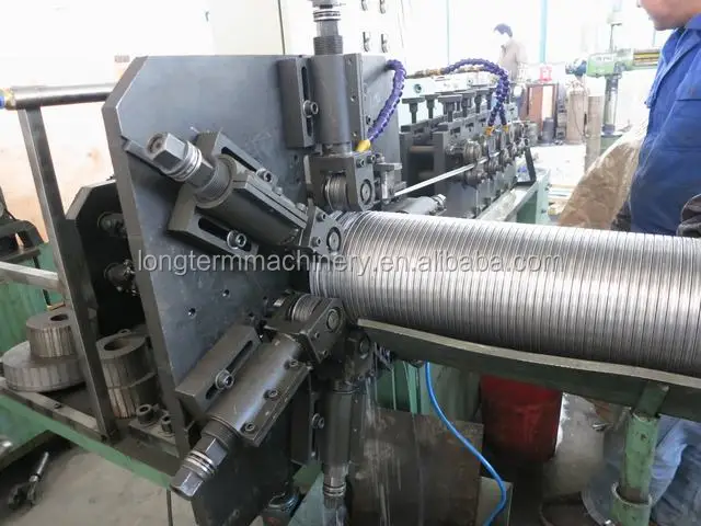 Flexible Metal Interlock Hose Forming Making Machine With Counter Meter ...