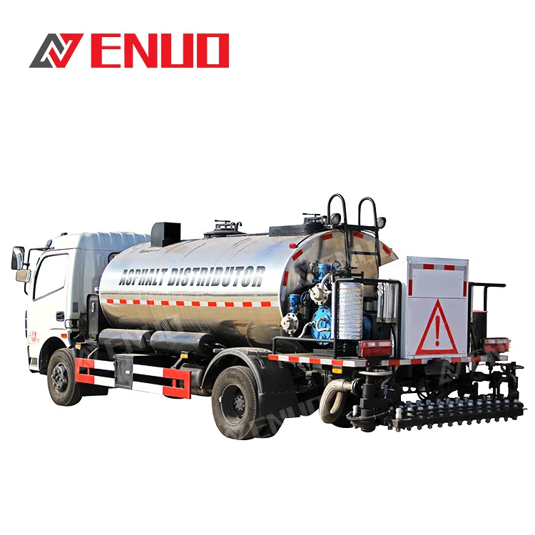 Enuo 6000l Bitumen Spray Machine Asphalt Distributing Truck With Hand ...