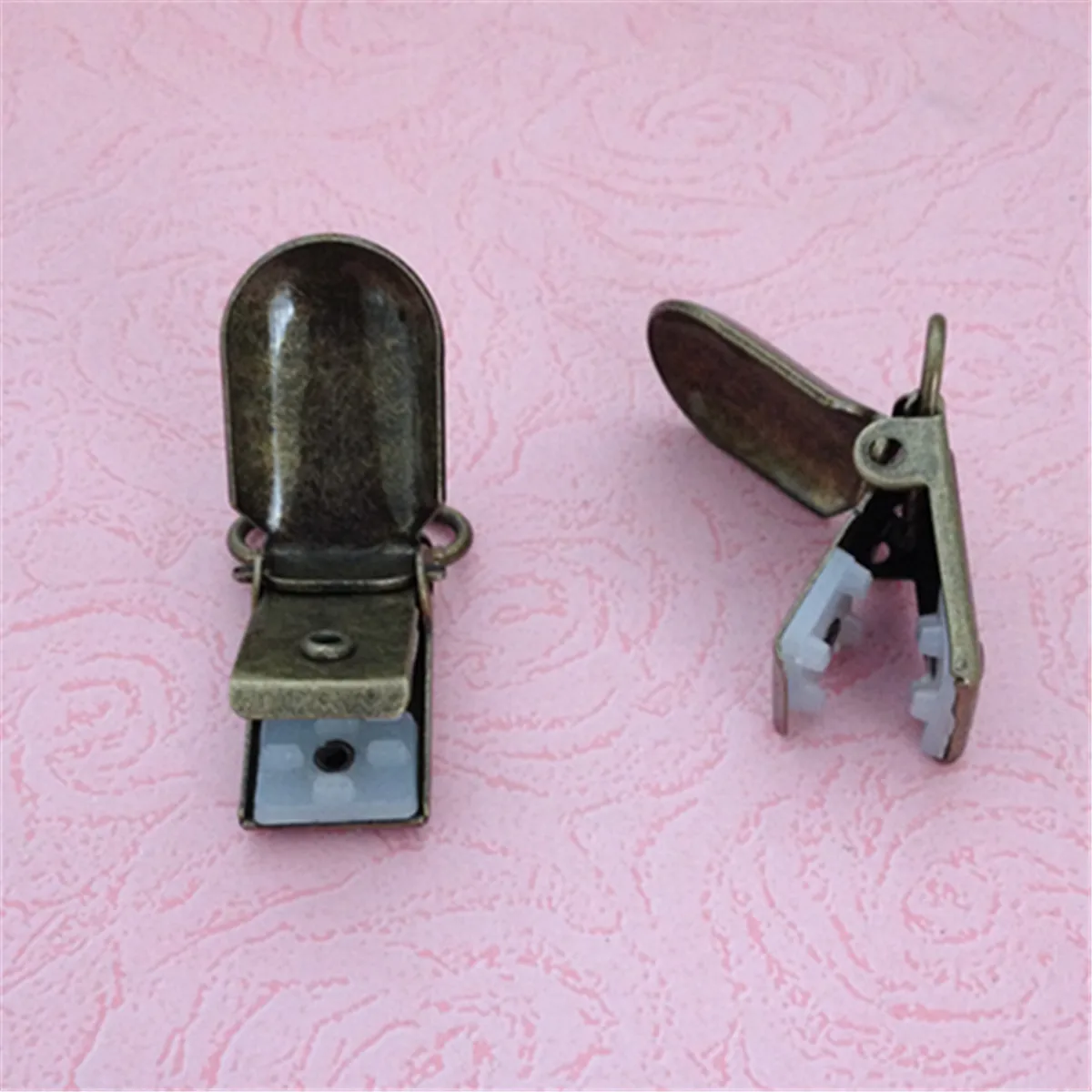 Adjusters Mini Elastic 15mm Copper Round Metal Clips