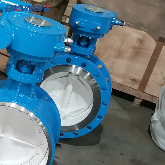 DN50 DN65 DN80 DN100 DN150 DN200 Triple Eccentric Flange Butterfly Valve