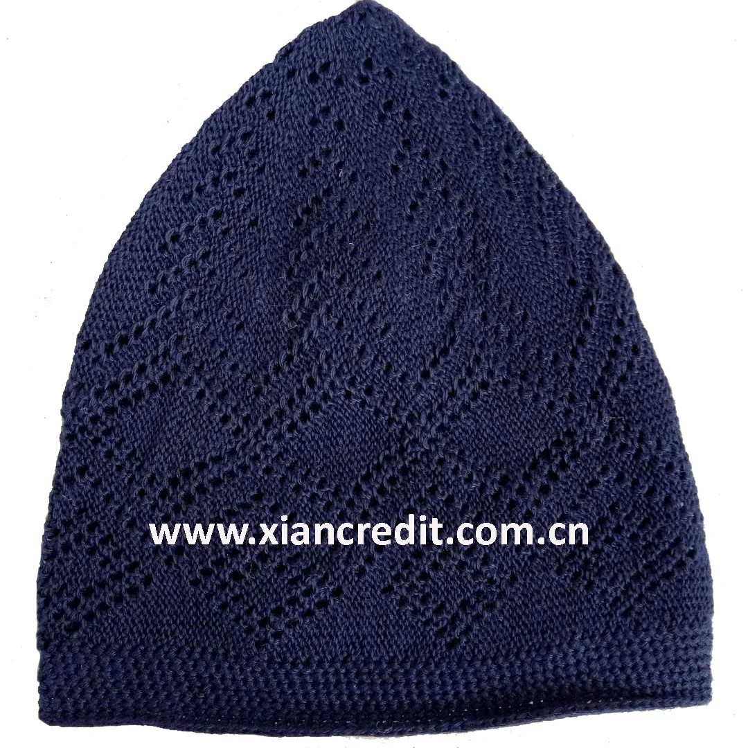 Muslim Kufis And Prayer Hats Men Spandex Muslim Cap - Buy Crochet Kufi ...