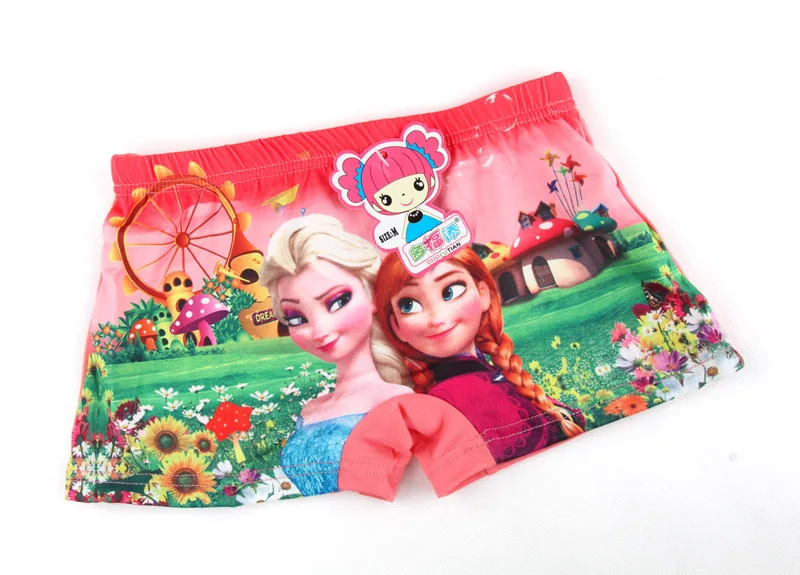 Anna Elsa Cartoon Cool Children Boxer Underwear Girl Cotton Pants For ...