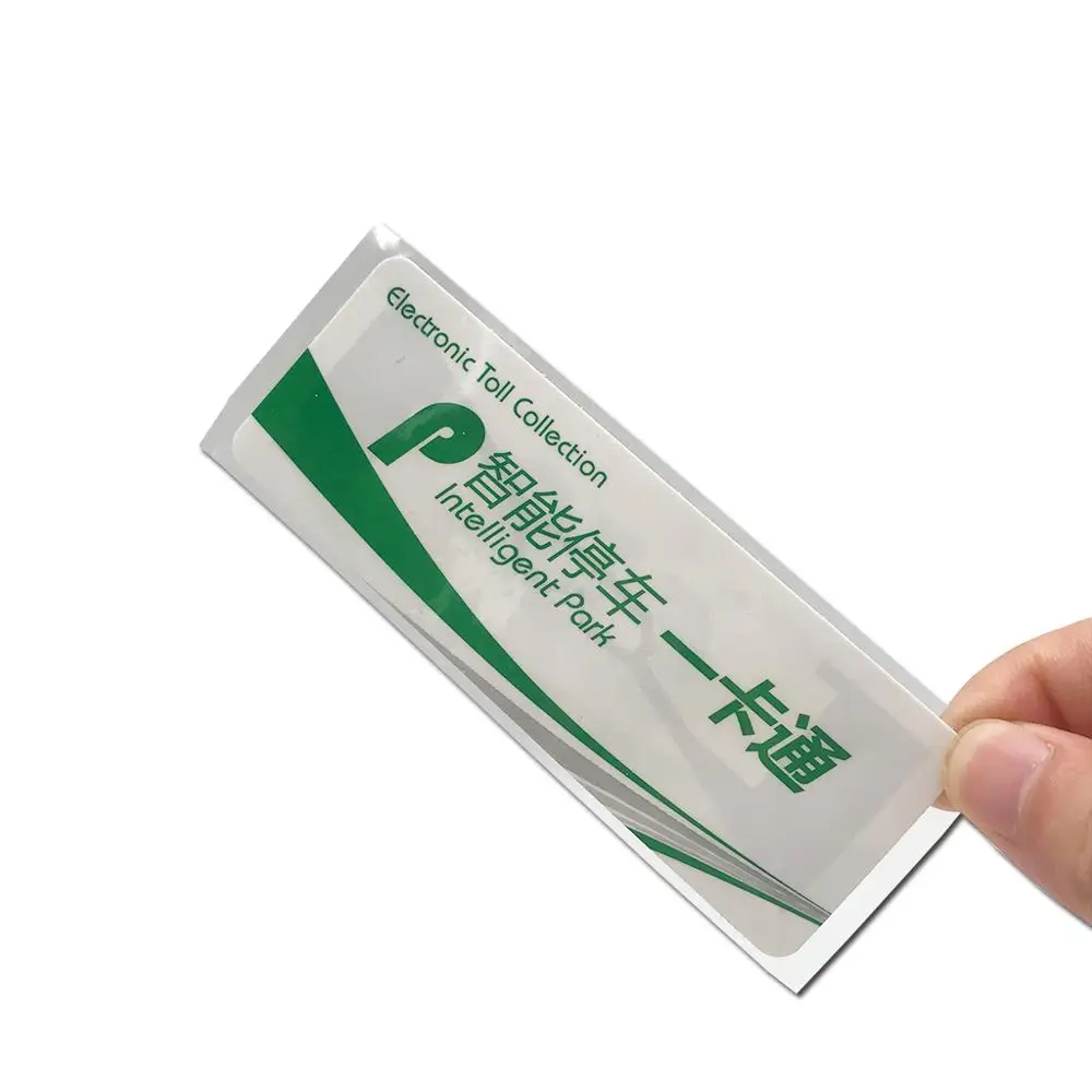 Epc Gen2 Uhf Windshield Rfid Label/ Tag /sticker For Electronic Toll ...