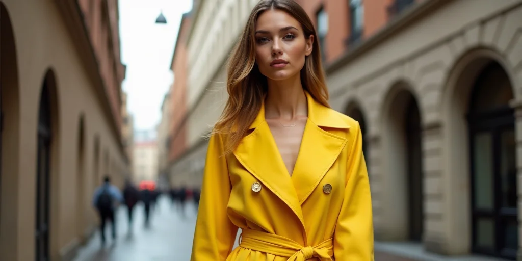 Butter Yellow Trench Coat – Stylish 2025 Runway Trend on Alibaba.com