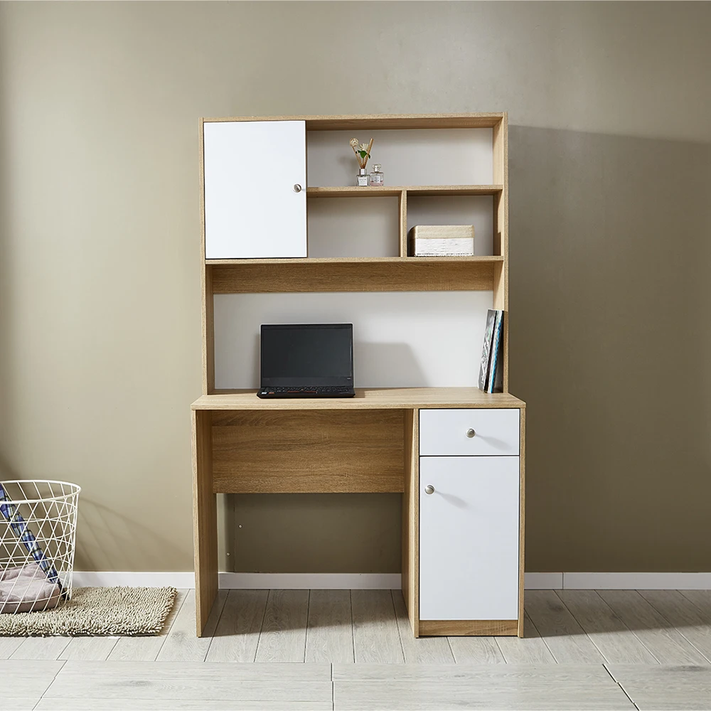 Modern Computer Table Design With Oak Colour Study Table Children Study ...
